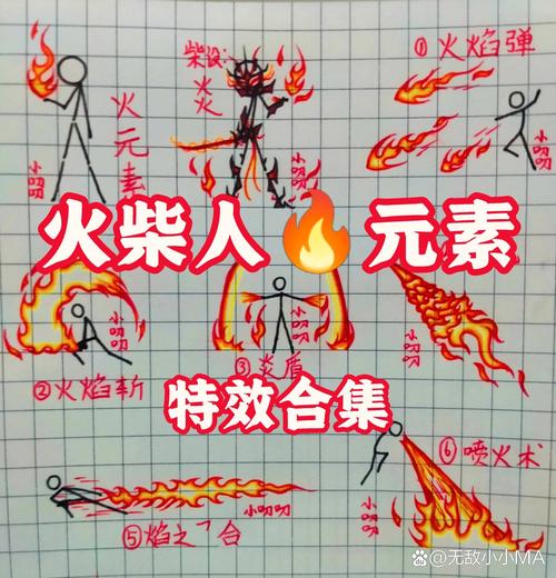 火柴人火焰特效图标