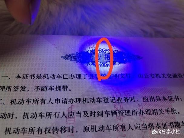 车辆绿本如何看真假截图