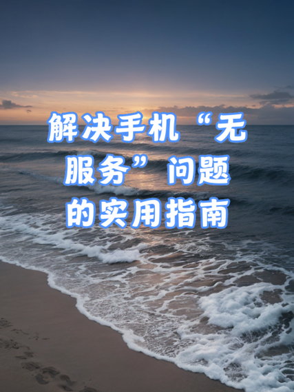 老年机突然无服务怎么回事图标