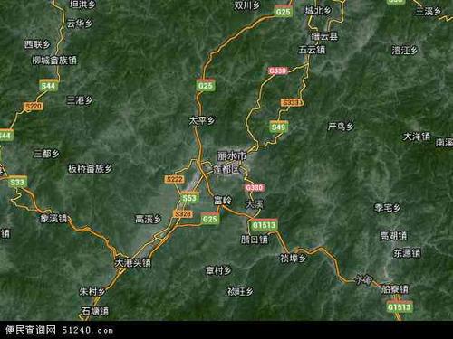 莲都区社区划分图截图