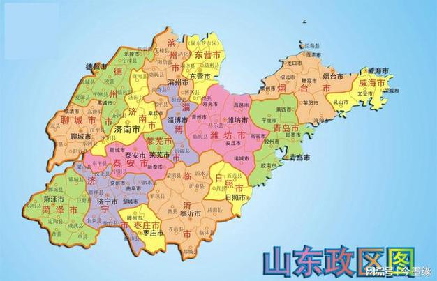 中国地图山东在哪个位置图标