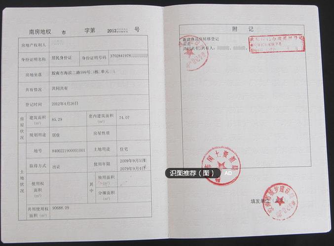 房产证照片100张图标