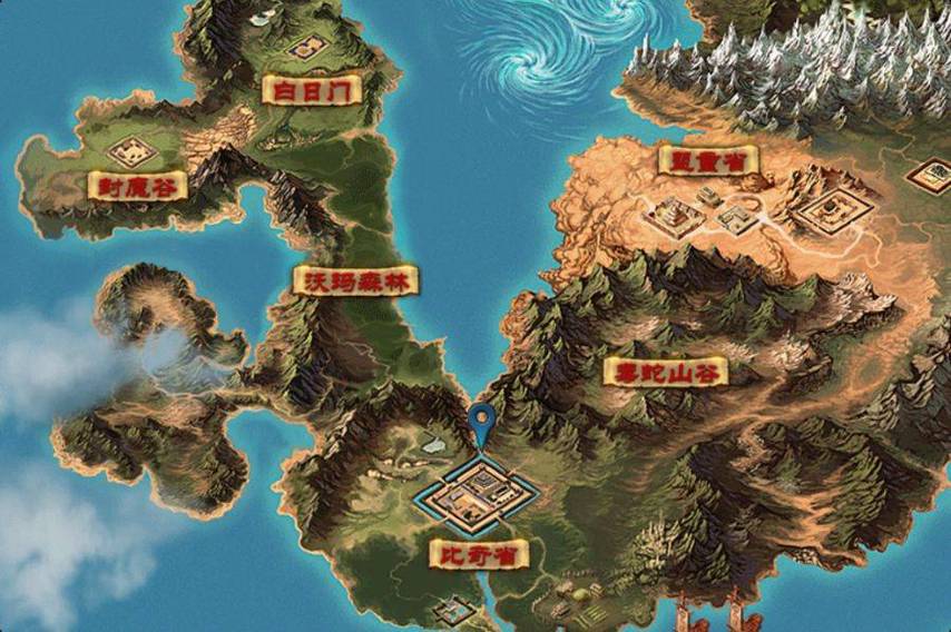 传奇最详细地图介绍图标