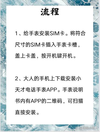 电话手表sim卡怎么装图标