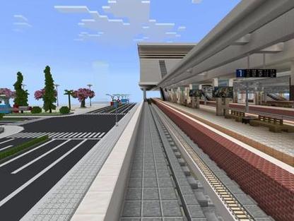 我的世界高速铁路截图