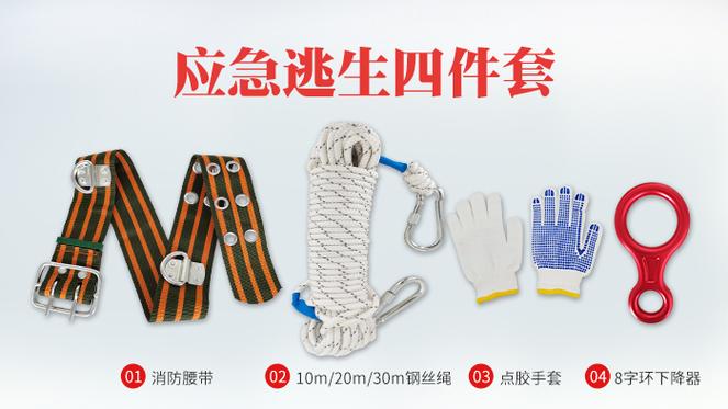 高层应急逃生装备图标
