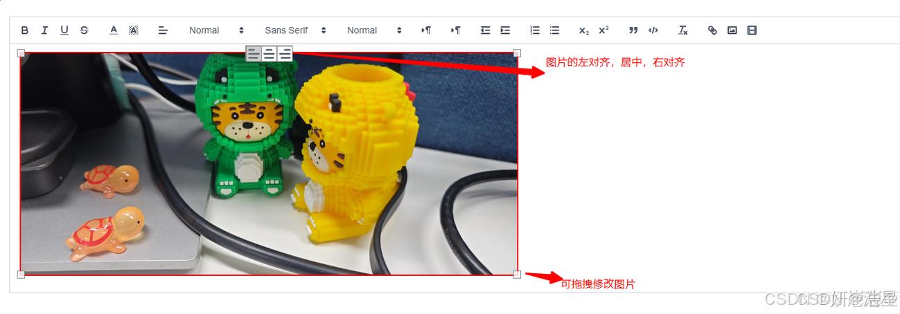vue 富文本编辑器截图