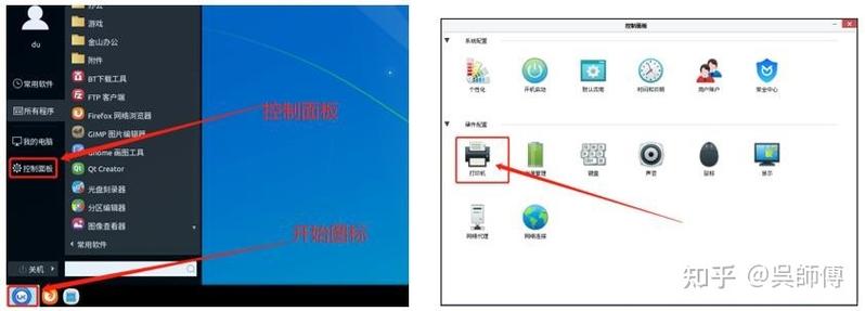 麒麟系统共享打印机图标
