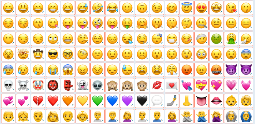 最新版emoji图标
