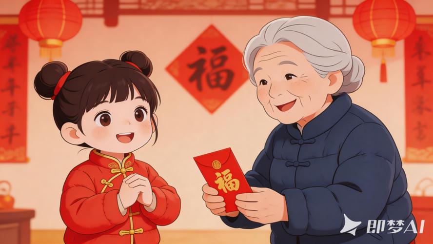 关于春节的漫画图标