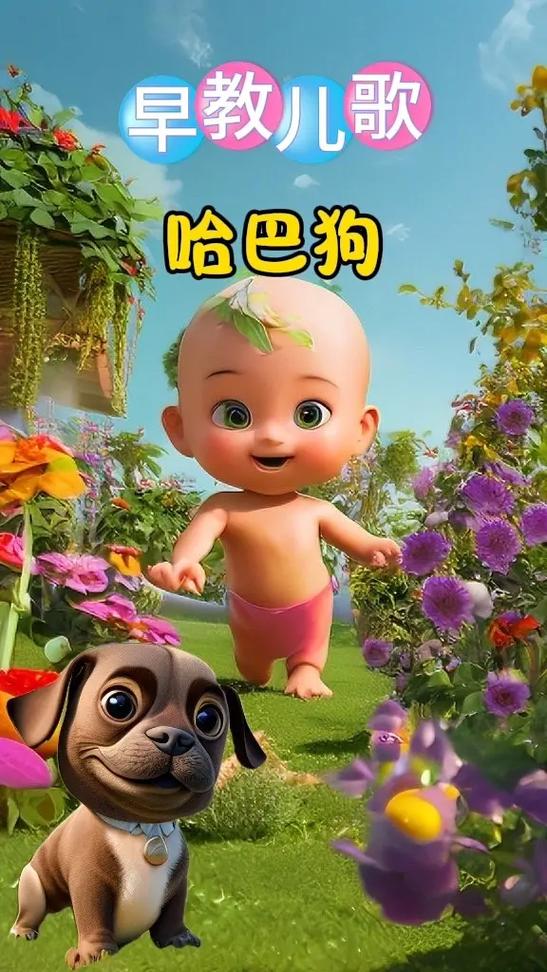0～3岁儿歌连放免费一只哈巴狗图标