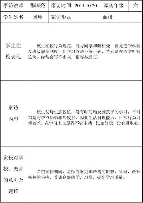 小学生家访记录40篇图标