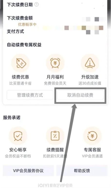 爱奇艺会员自动续费图标