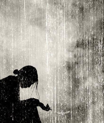 一个人看雨伤感图片截图