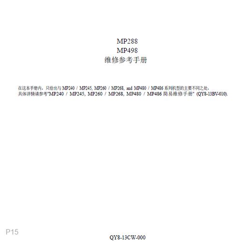 佳能mp288说明书图标