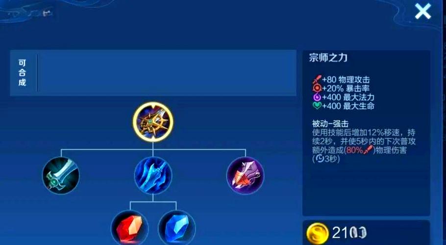 王者荣耀备战装备技能图标