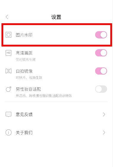 一甜相机如何去水印图标
