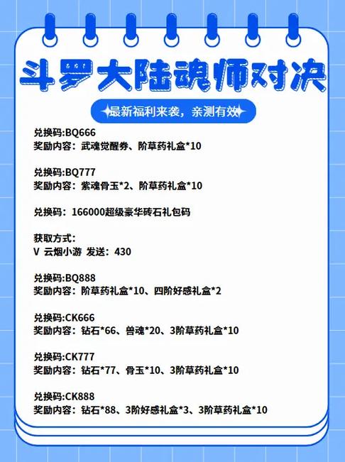 斗罗大陆通用礼包码图标