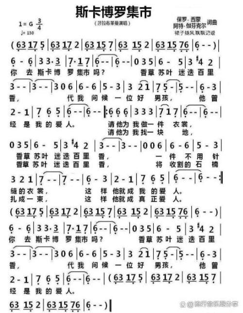 斯卡布罗集市男版