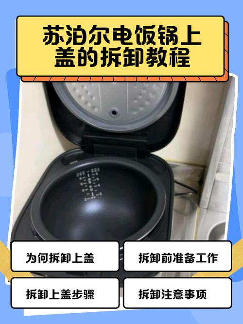 苏泊尔电饭煲清洗盖子拆卸图图标
