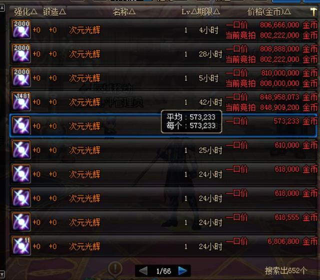 次元光辉多少金币一个图标