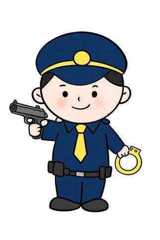 警察漫画图标