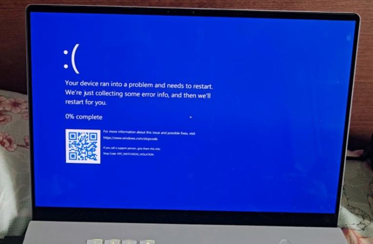 华硕笔记本出现蓝屏截图