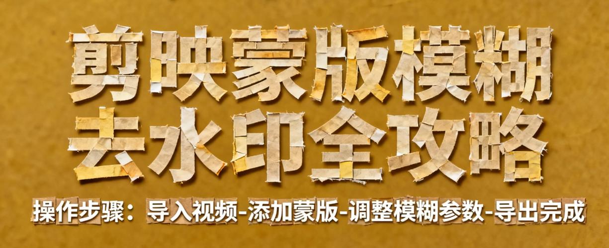剪映蒙版模糊去水印图标