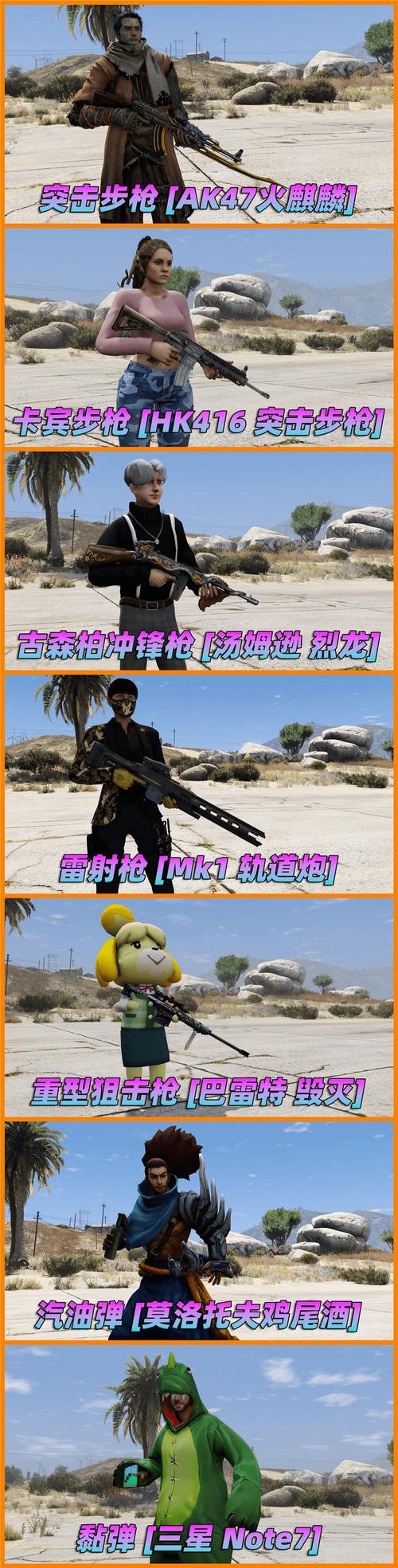 gta5狙击步枪和重型狙击步枪图标