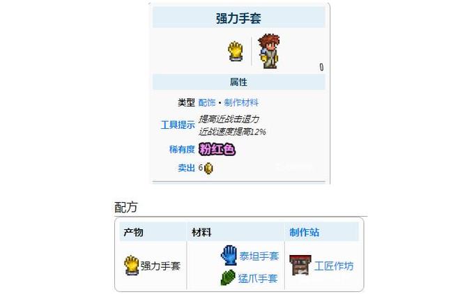 泰拉瑞亚泰拉手套怎么获得图标