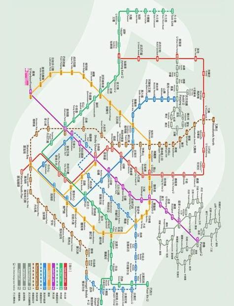 新加坡地铁图(全图)图标