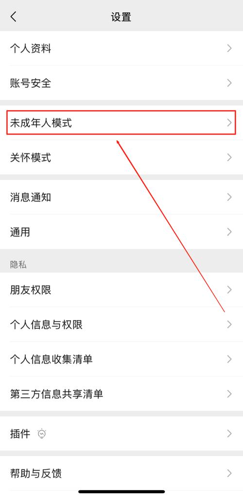青少年模式在哪里设置图标