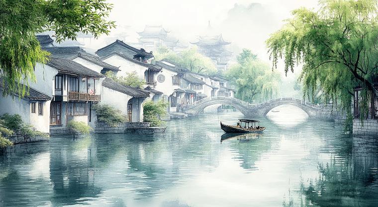 烟雨江南和江南图标