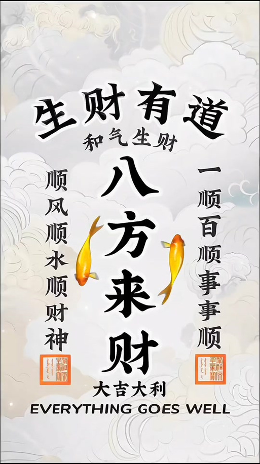 八方来财祝福语顺口溜图标