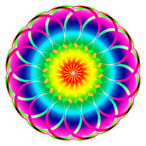 手绘万花筒图标