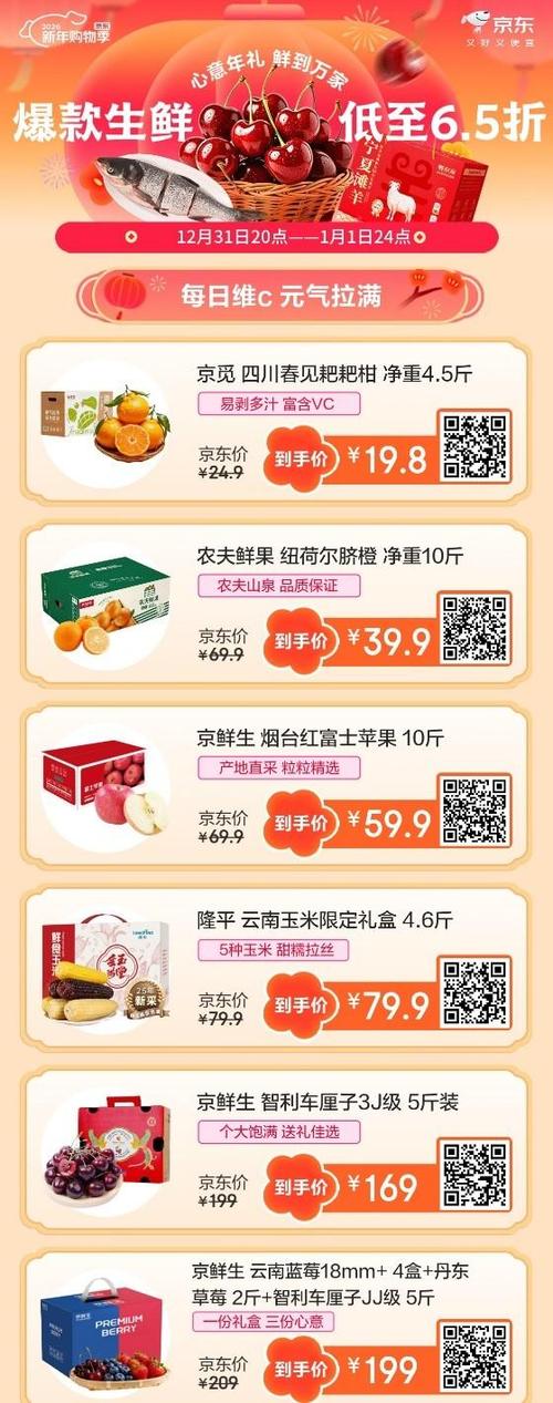 京东水果免费兑换截图