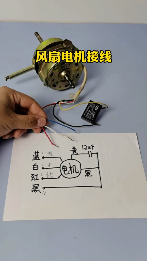 电风扇电机接线方法图标