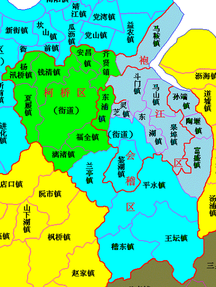 柯桥区地图