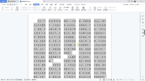 wps文档怎么分成两栏图标