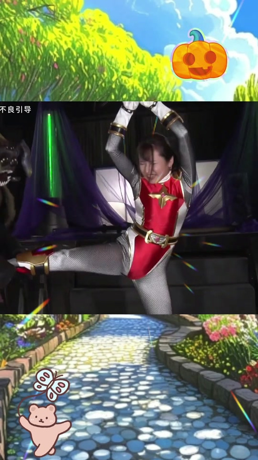 粉红女战士大战鳄鱼怪