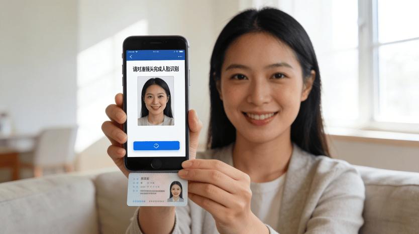 人脸识别查身份证图标