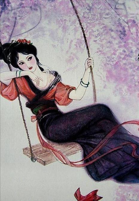 秋千影落梧桐院图标