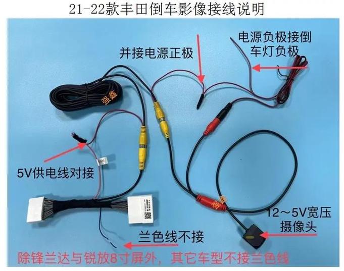 汽车倒车影像怎么接线图标