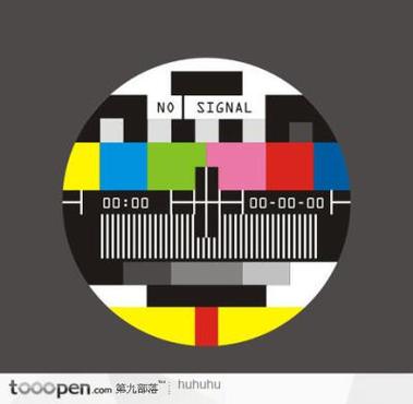 锅盖电视显示无信号图标