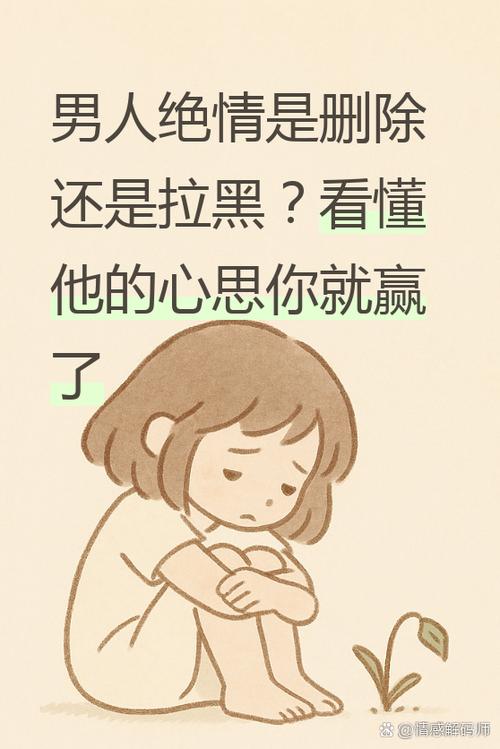 男人绝情是删除还是拉黑图标
