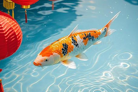 一条锦鲤总啄其它鱼图标
