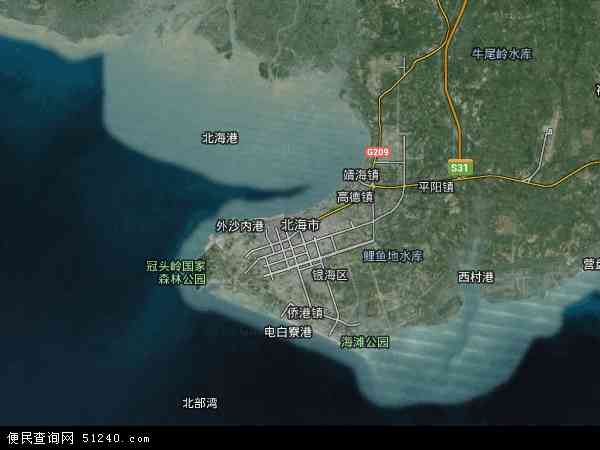 北海市地图图标