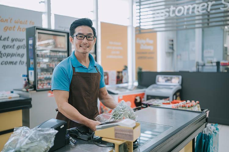 小便利店收银员好做吗图标