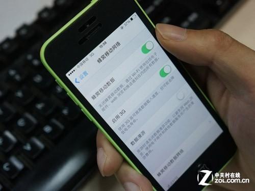 苹果5c怎么启用4g图标