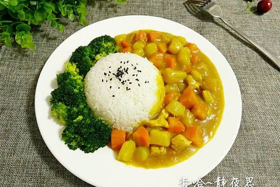 咖喱鸡肉饭的营养价值图标